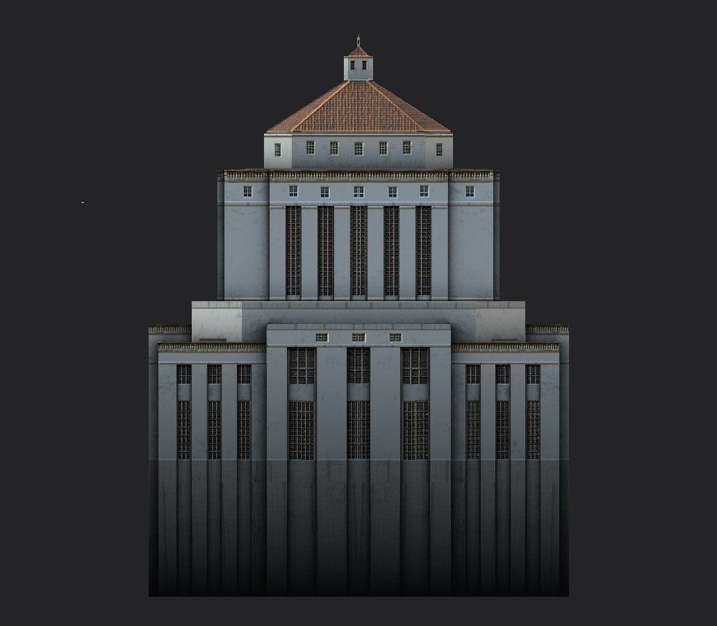3D model Alameda County Courthouse VR / AR / low-poly | CGTrader
