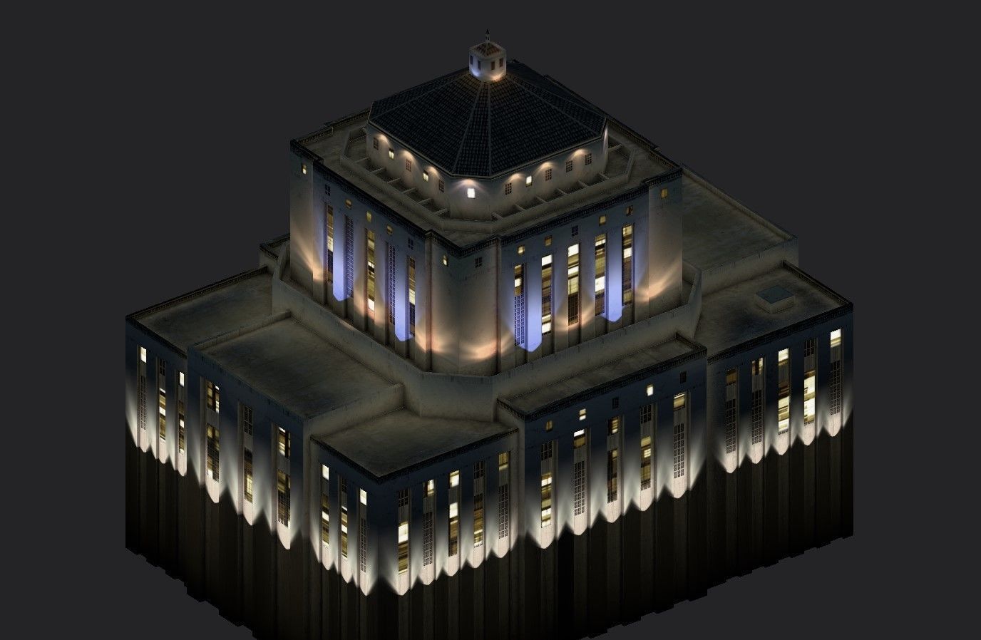 3D model Alameda County Courthouse VR / AR / low-poly | CGTrader