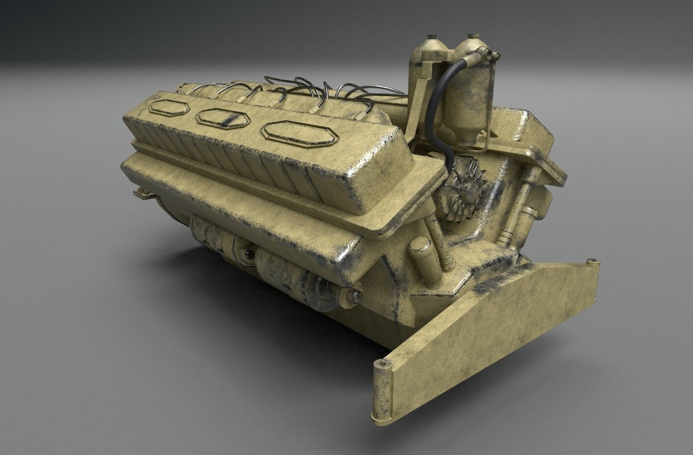 Ship Engine 7d12 free VR / AR / low-poly 3D model | CGTrader