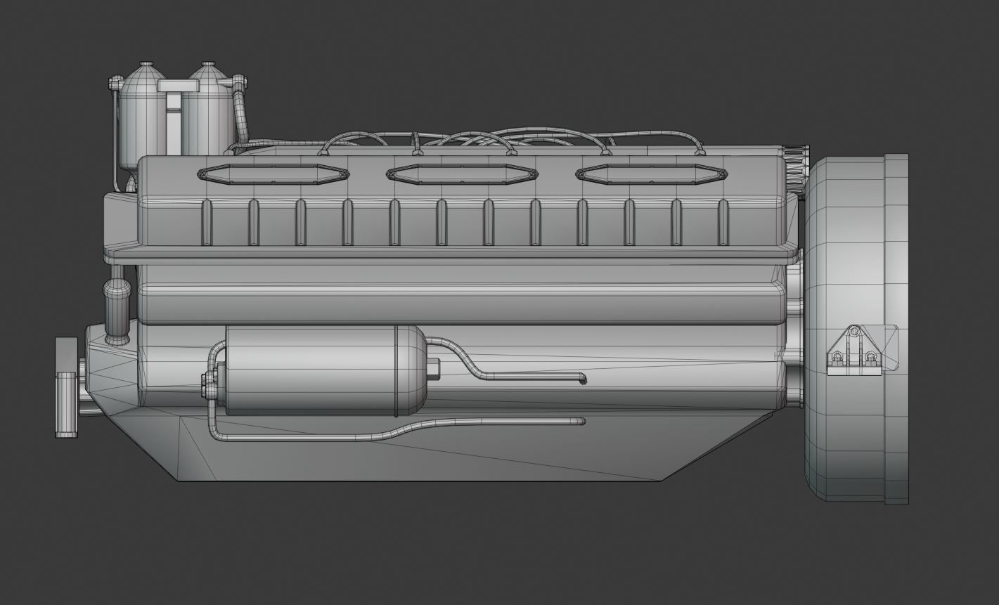 Ship Engine 7d12 free VR / AR / low-poly 3D model | CGTrader