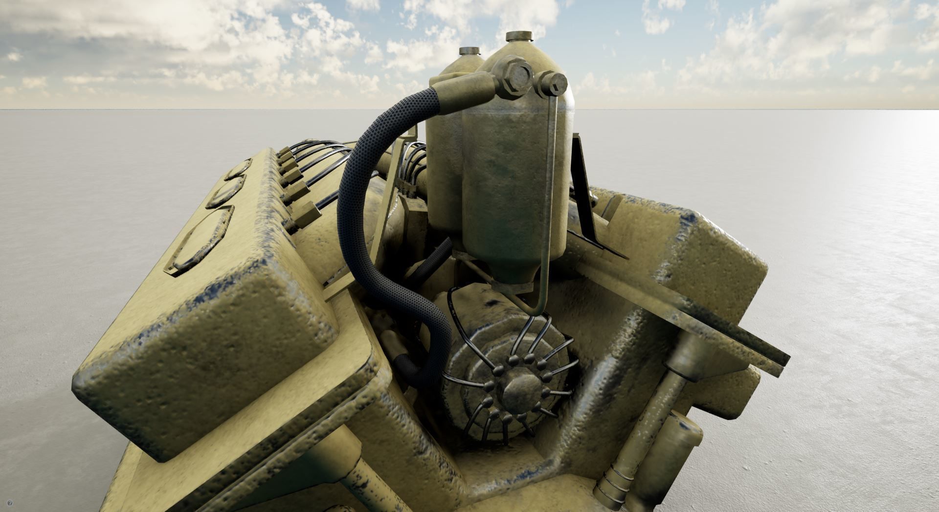 Ship Engine 7d12 free VR / AR / low-poly 3D model | CGTrader