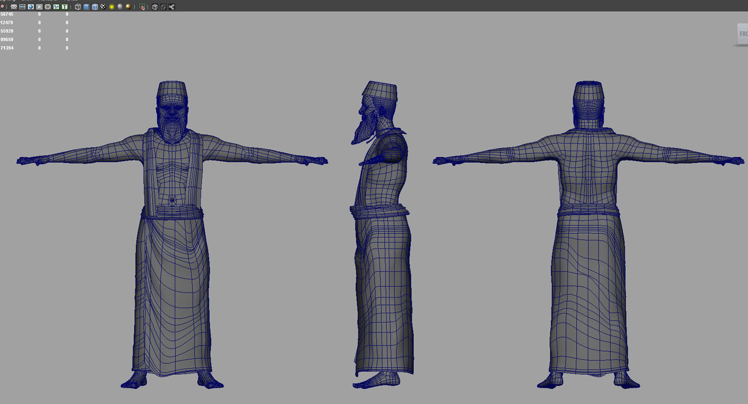 muslim old man 3d model 3D model | CGTrader