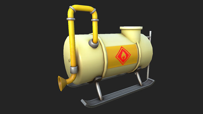 Stylized Gas Tank 02 free VR / AR / low-poly 3D model | CGTrader
