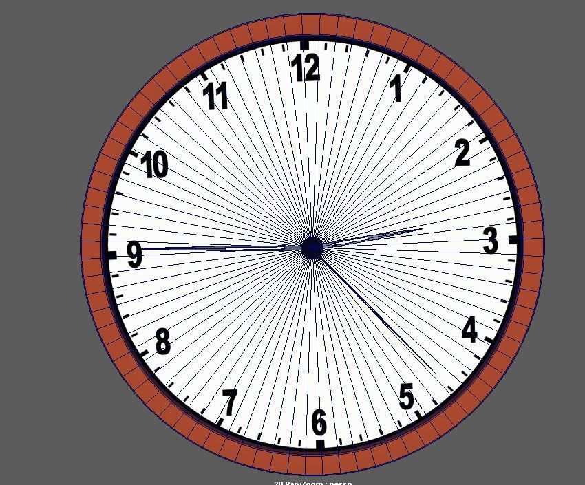 wall clock animation using script free VR / AR / low-poly 3D model ...