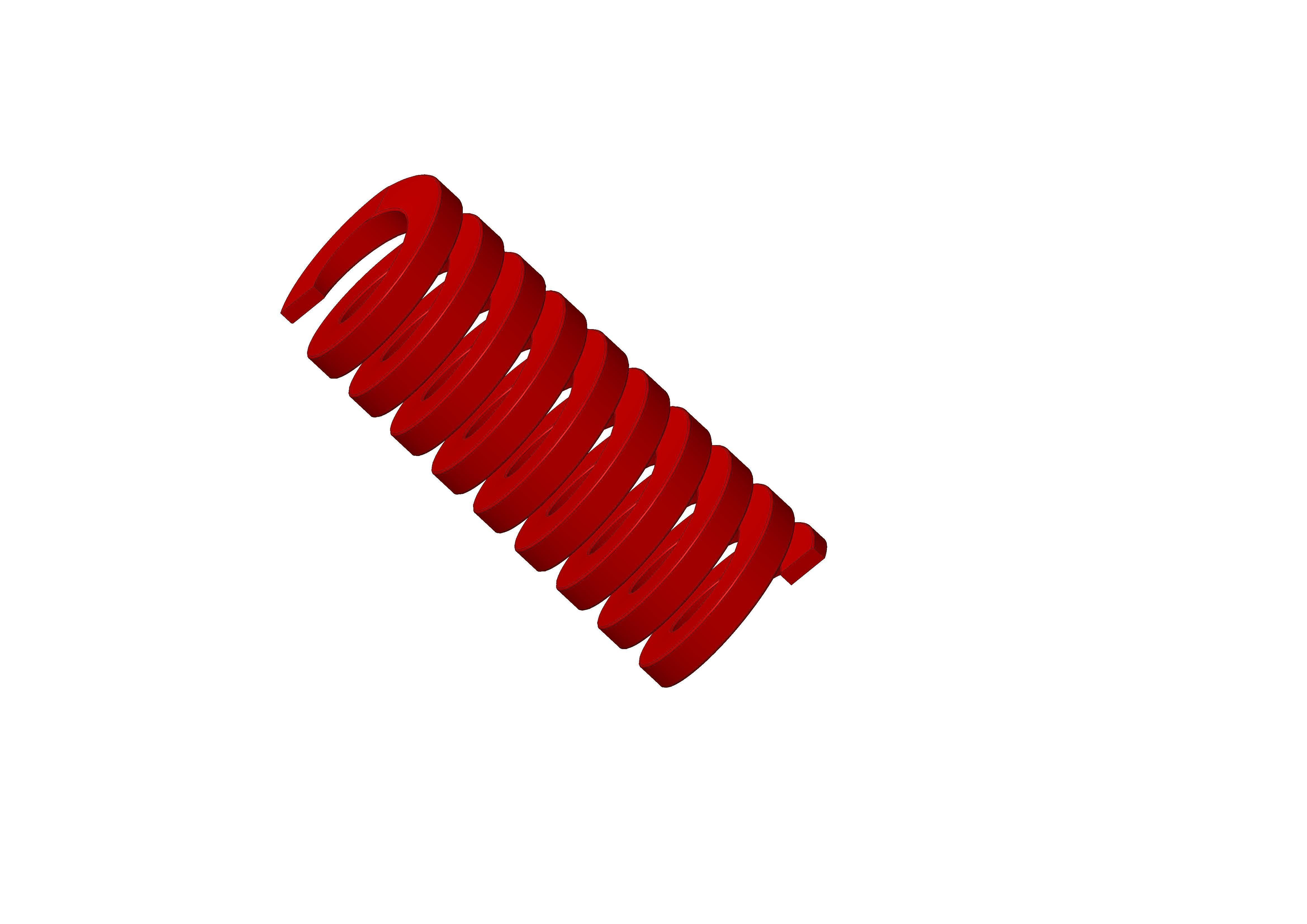 Springs gold spring free 3D model 3D printable | CGTrader