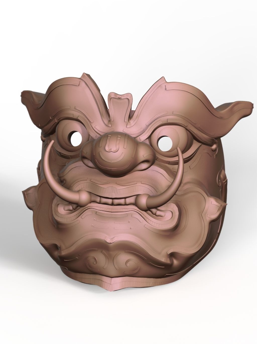 Mask-Yak Thai Art Pattern for 3D Print 3D model 3D printable | CGTrader