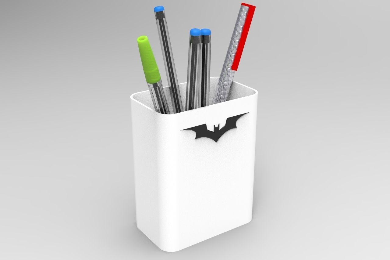 Pen holder free 3D model 3D printable | CGTrader