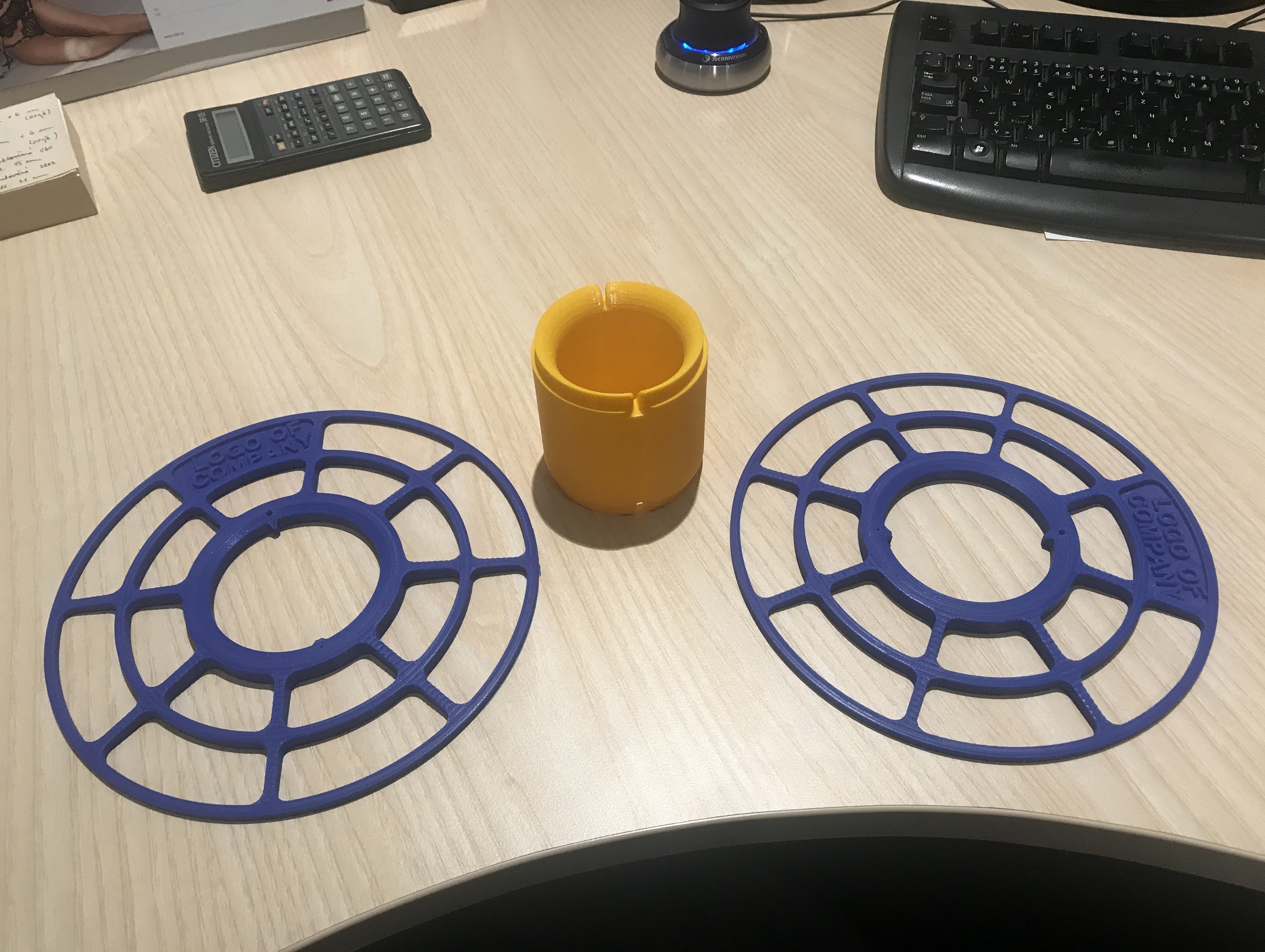 Empty spool assembly 3D model 3D printable | CGTrader