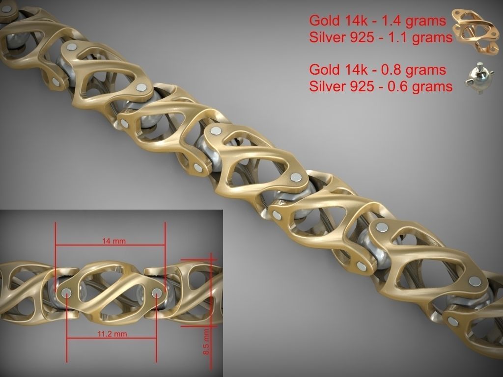 Chain Link 164 3D model 3D printable | CGTrader