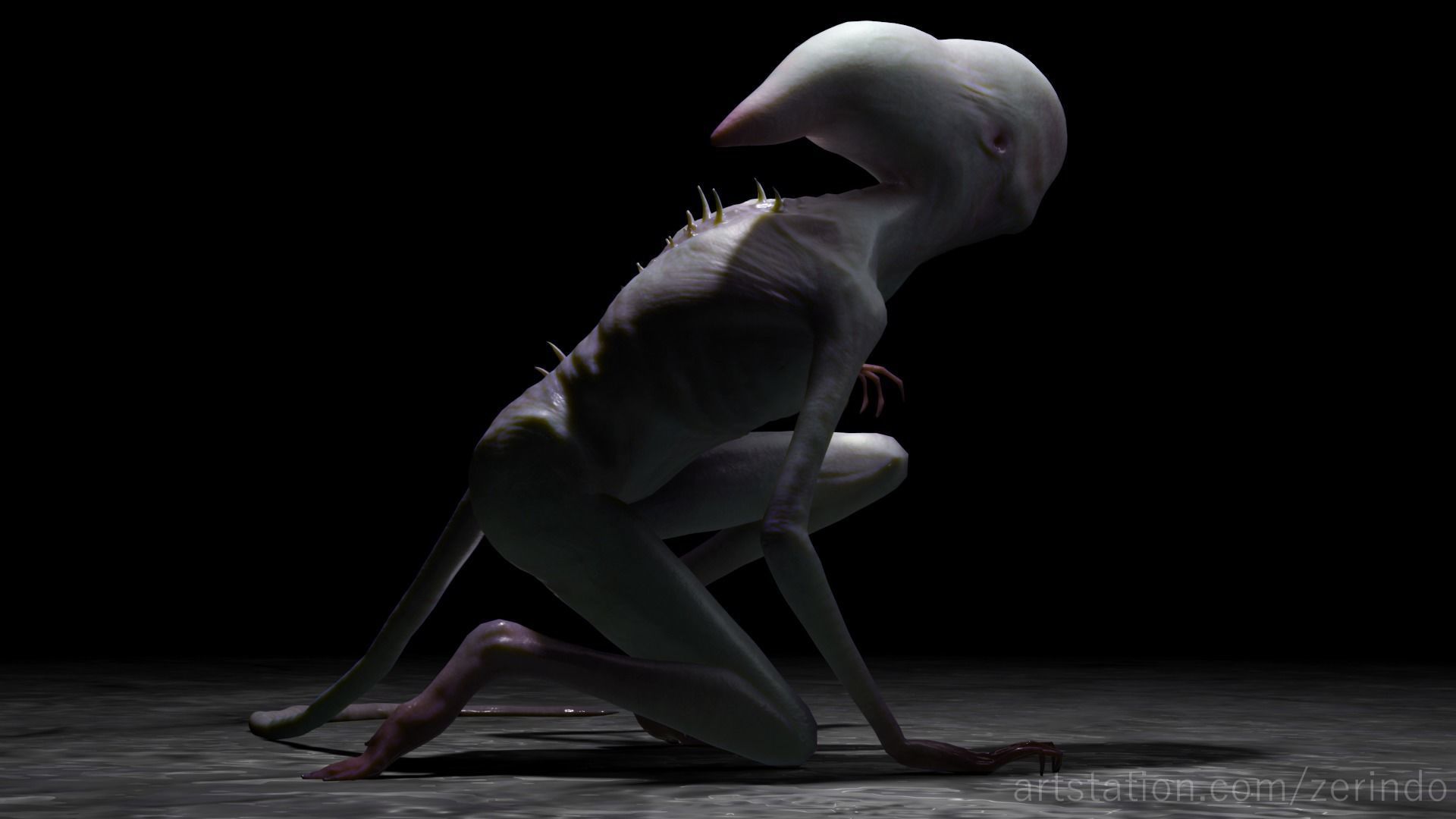 3D model Alien Covenant Neomorph 3D Model VR / AR / low-poly | CGTrader