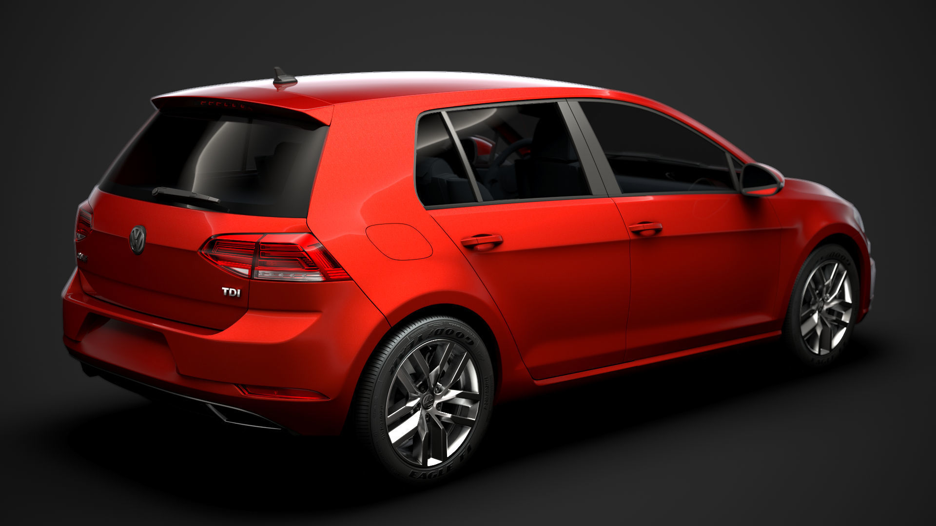 VW Golf TDI 5door Typ5G 2019 3D model | CGTrader