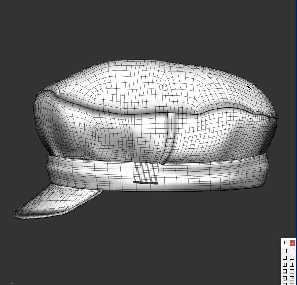 French Work Cap Package 3D model | CGTrader