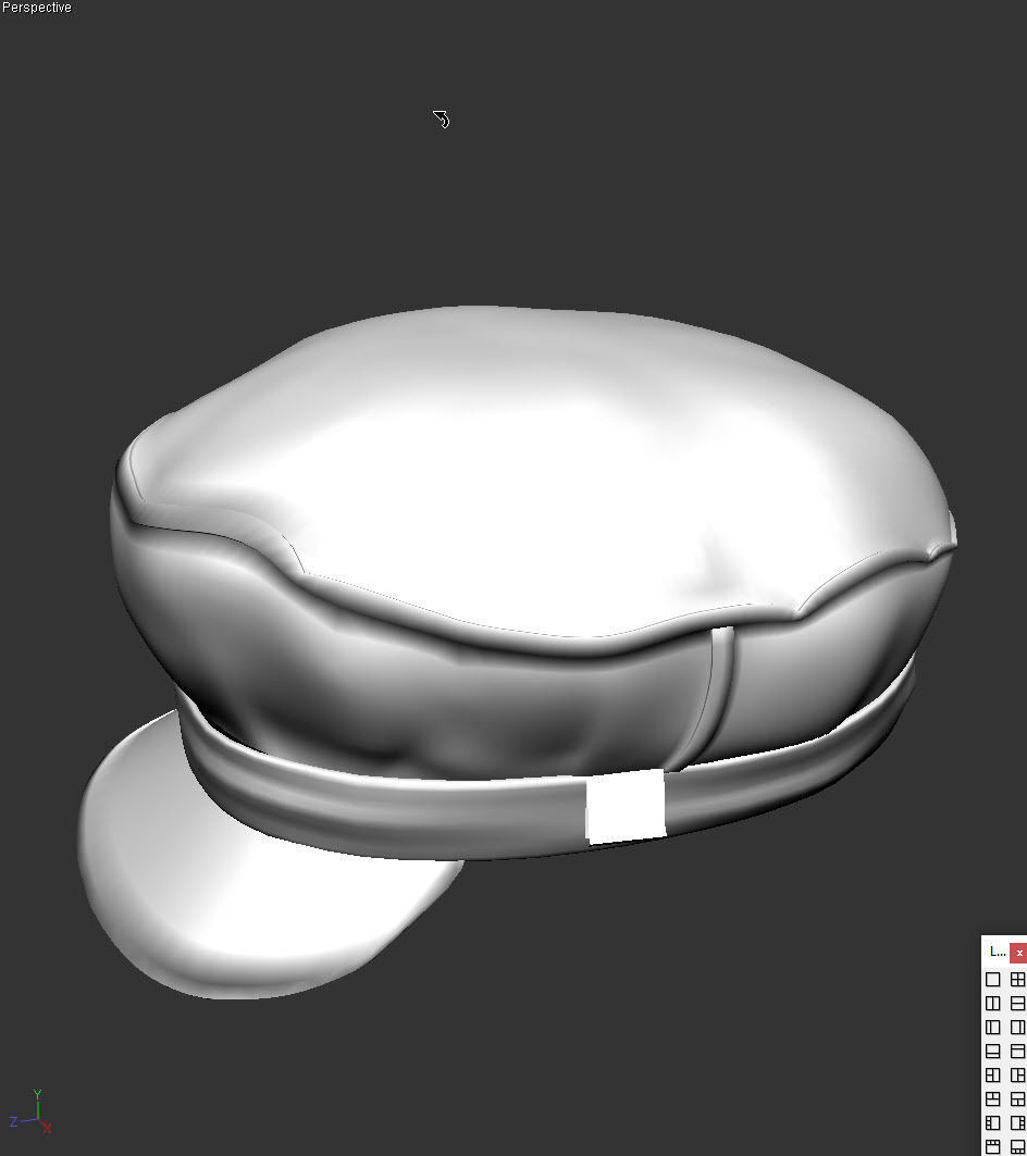 French Work Cap Package 3D model | CGTrader