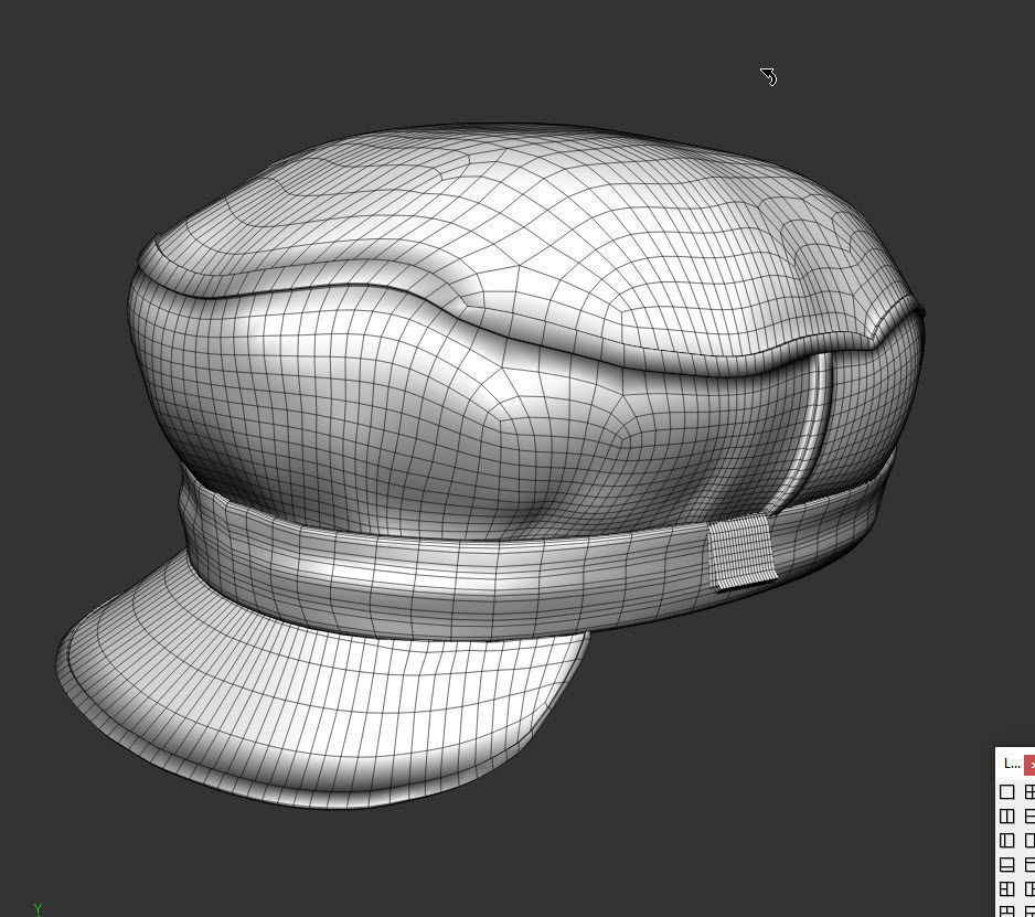 French Work Cap Package 3D model | CGTrader