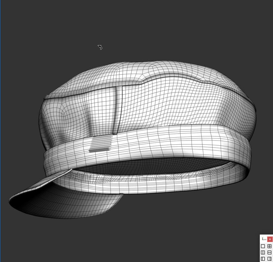 French Work Cap Package 3D model | CGTrader