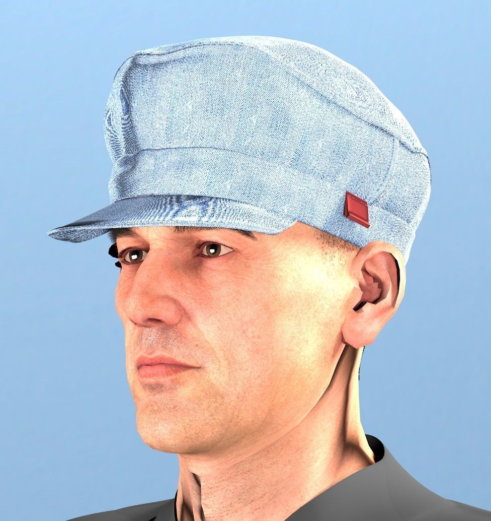 French Work Cap Package 3D model | CGTrader