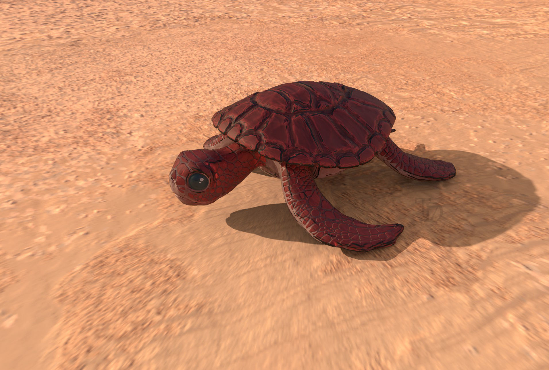 3D model Stylized Turtle - Multiple Texture Options VR / AR / low-poly ...