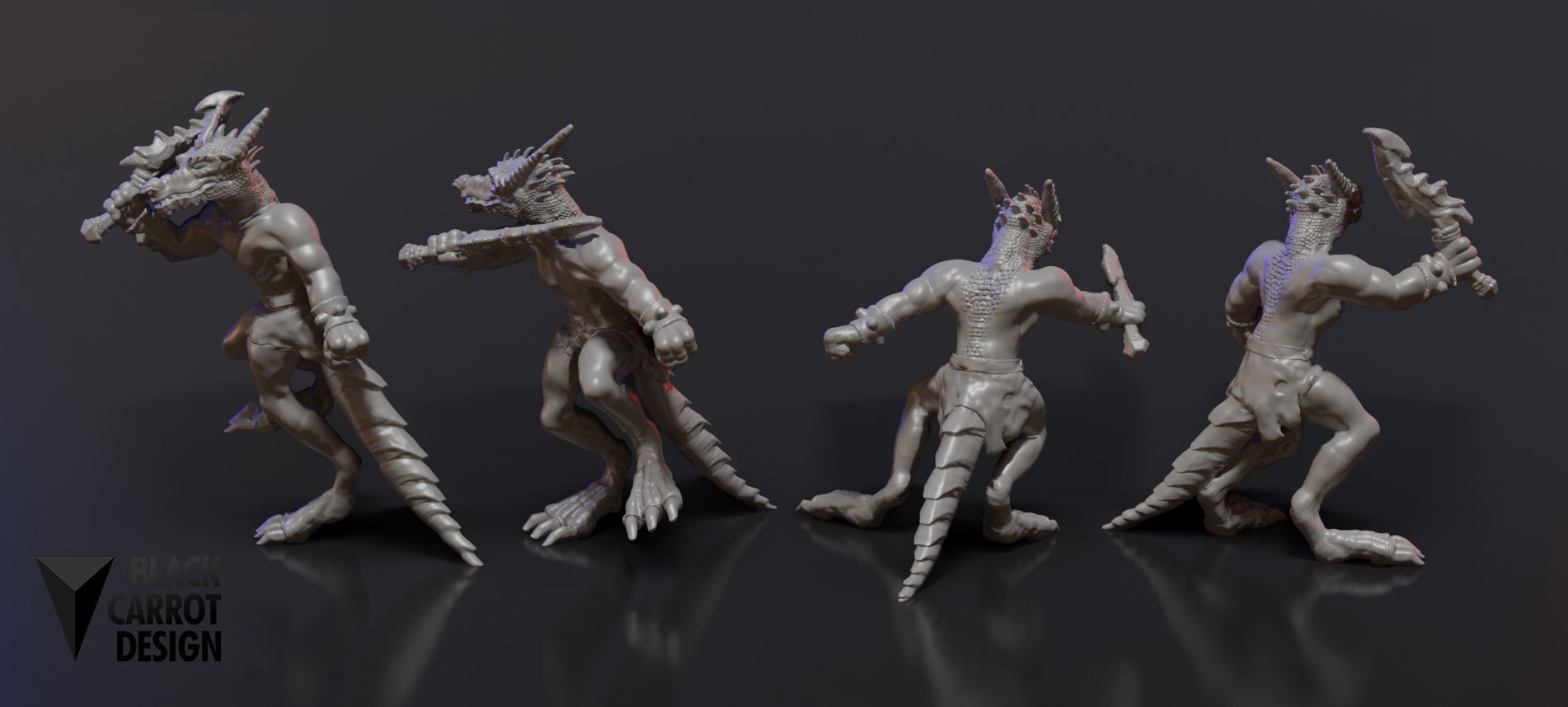 Kobolds - 4 poses 3D model 3D printable | CGTrader