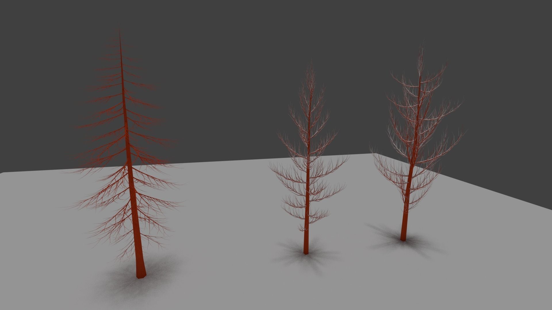 Trees without leaves 3D model | CGTrader