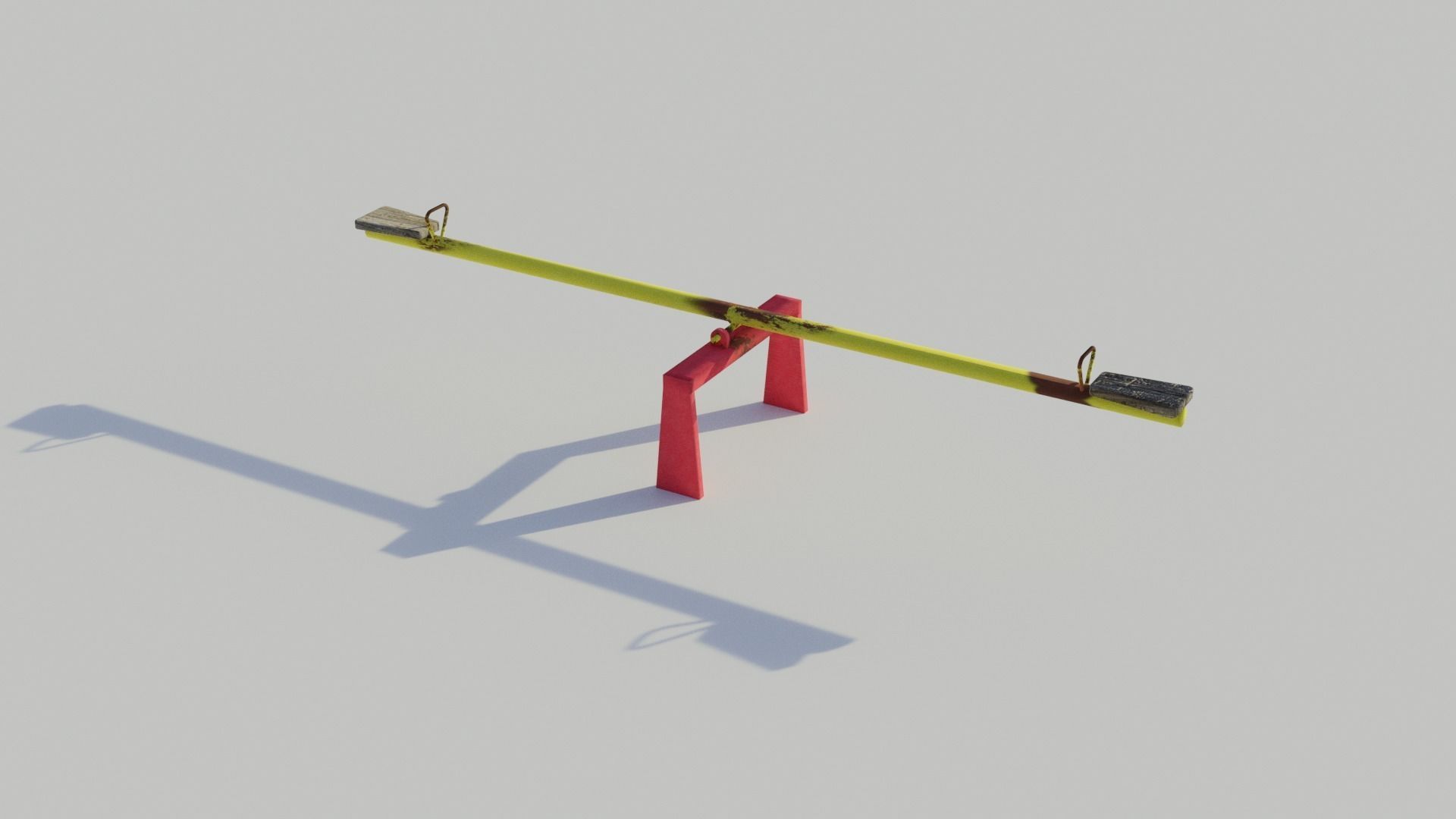 3D model Playground See-saw - Low-poly PBR VR / AR / low-poly | CGTrader