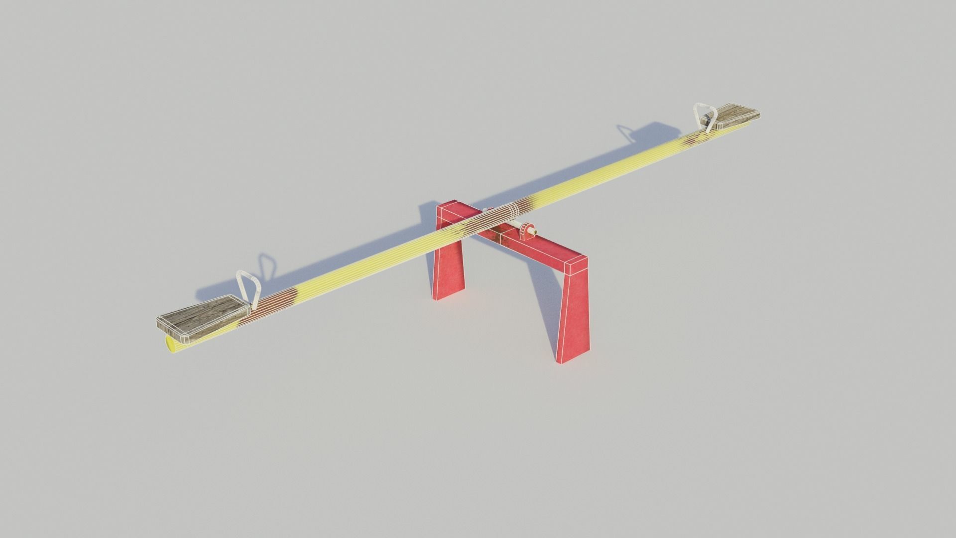 3D model Playground See-saw - Low-poly PBR VR / AR / low-poly | CGTrader