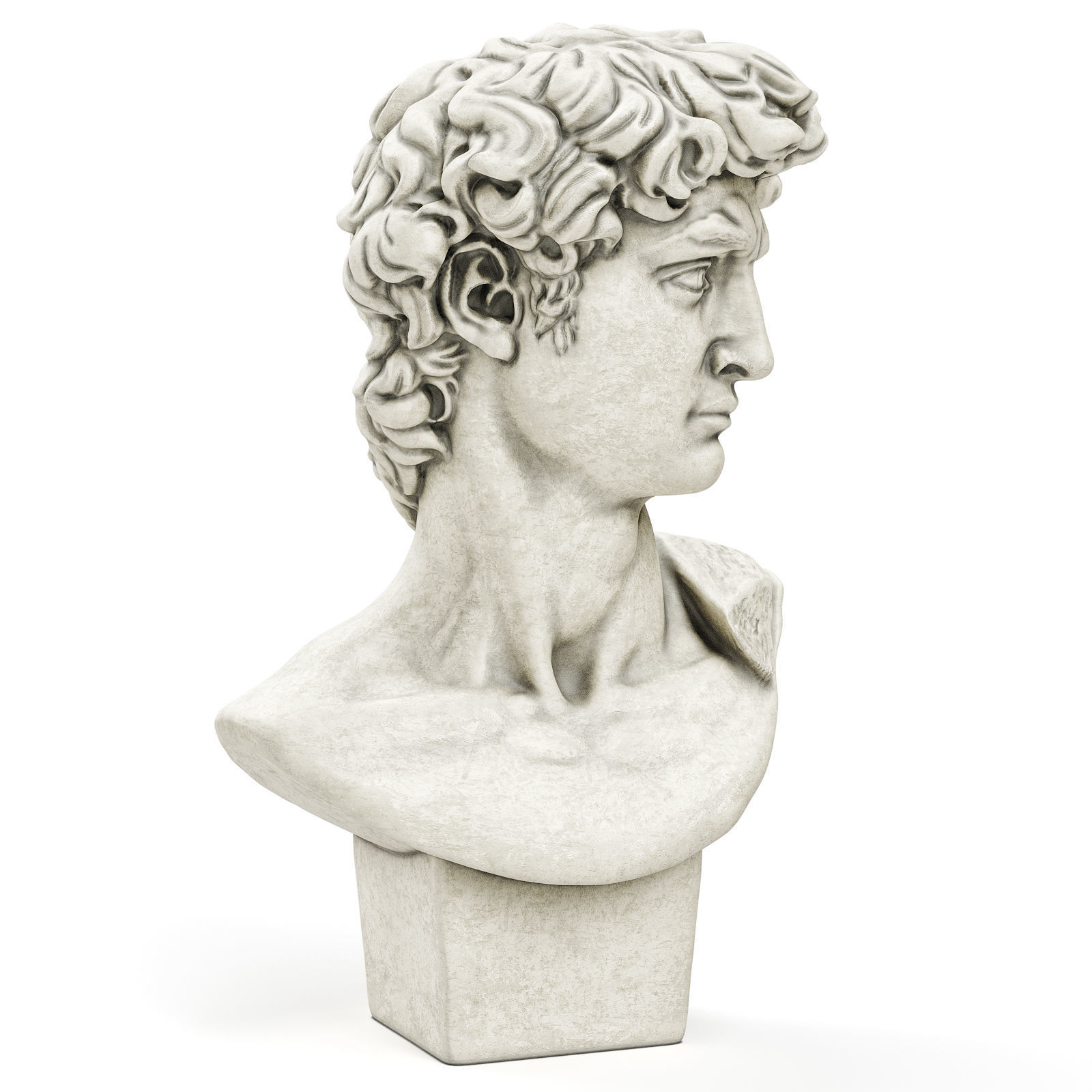Bust of David Sculpture Michelangelo 3D model | CGTrader