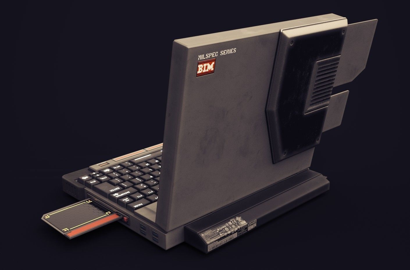 3D model Lowpoly Game Ready Cyberpunk Laptop VR / AR / low-poly | CGTrader