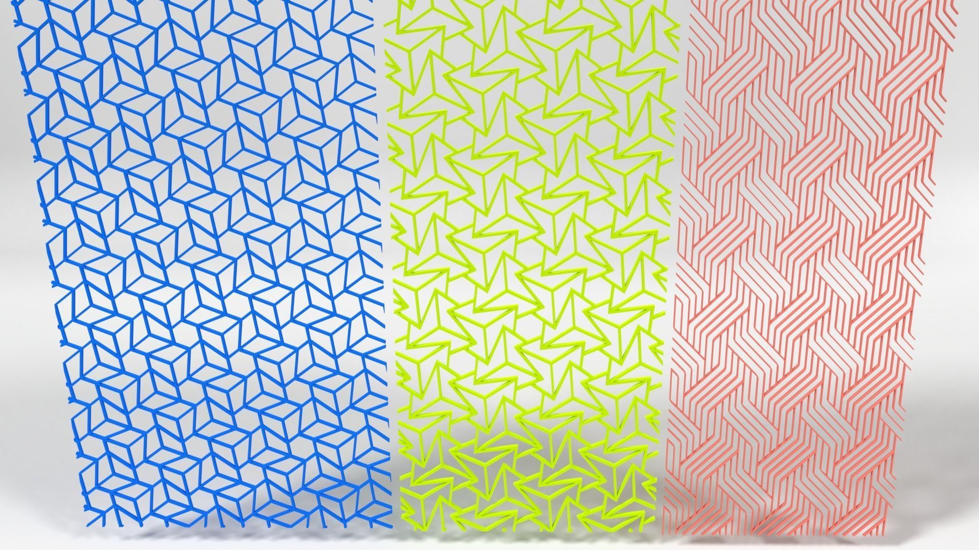 Modern Ornaments Pattern Collection 3D model | CGTrader