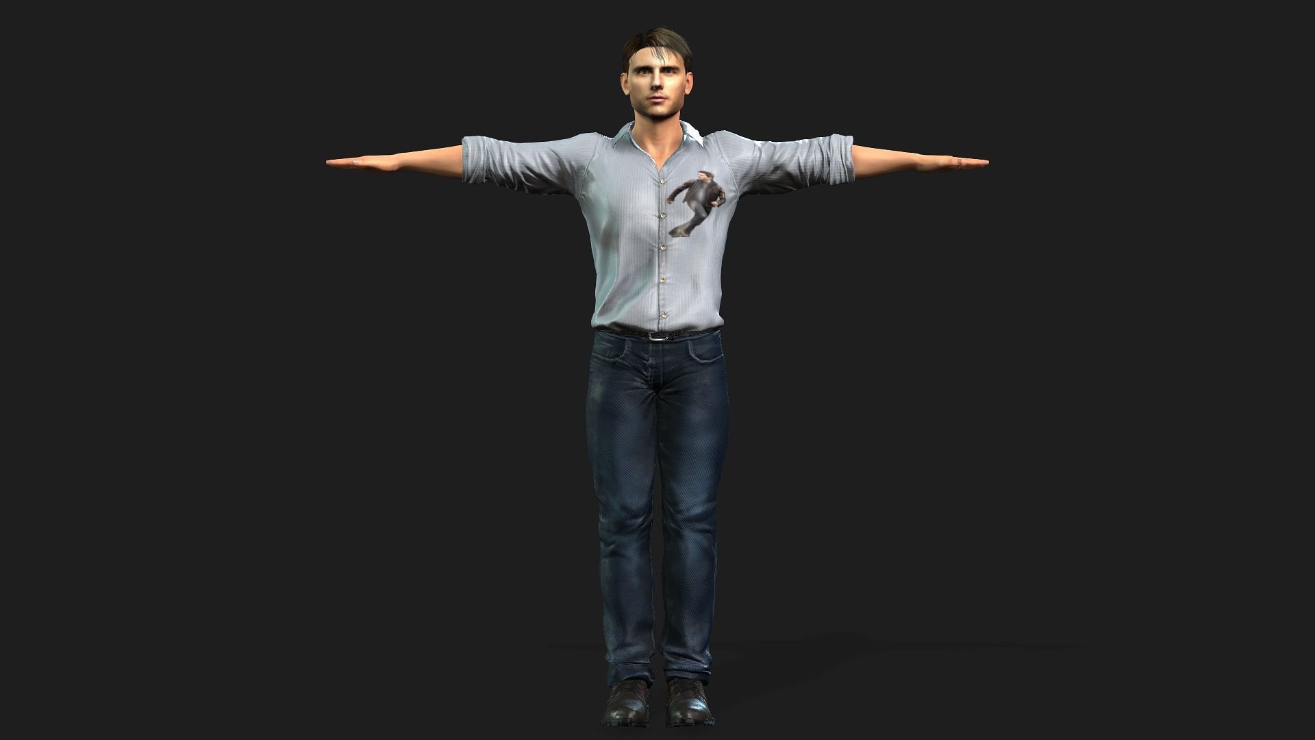 Character design for actor Tom Cruise 3D model 3D model animated rigged ...
