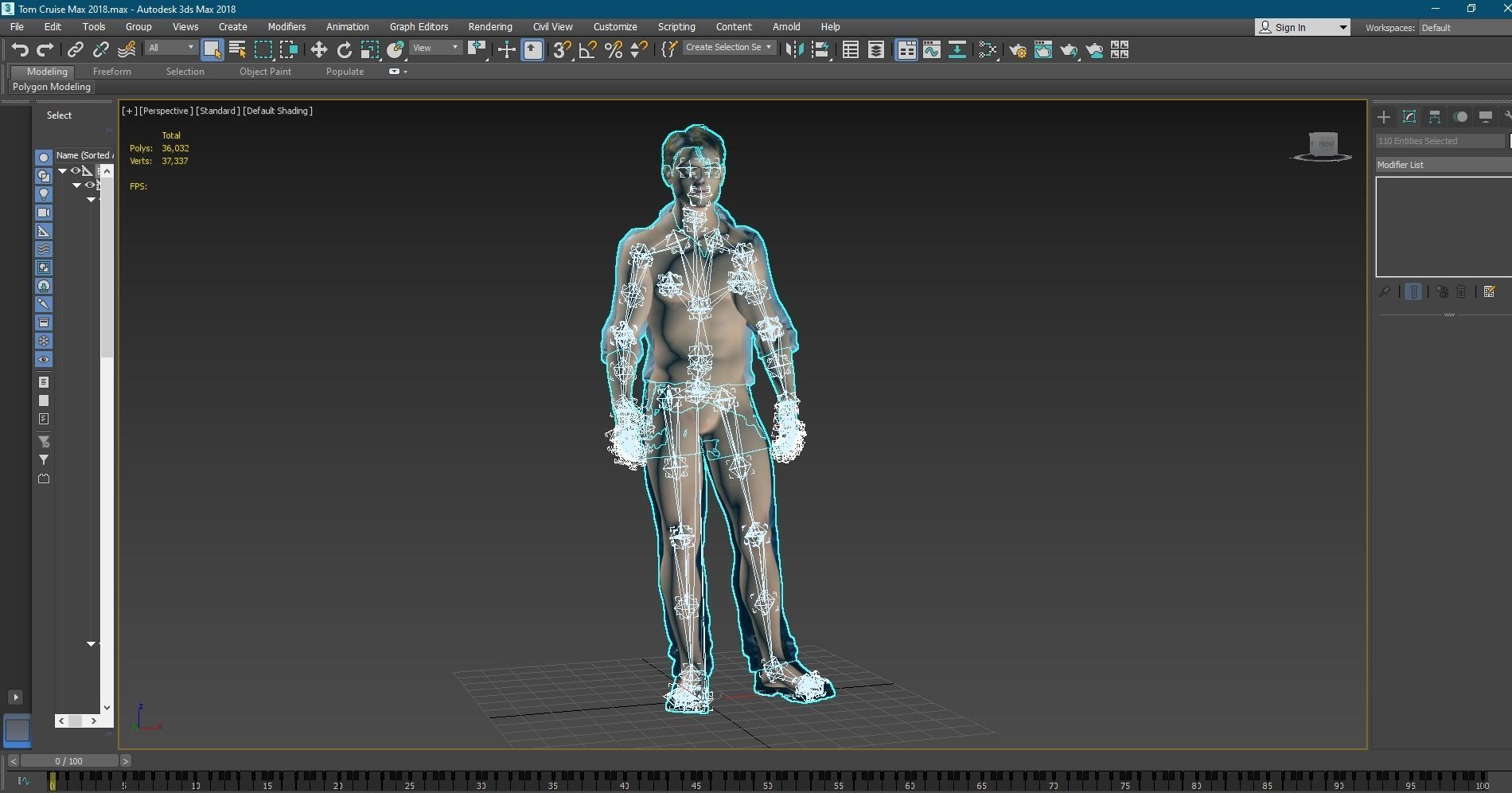 Character design for actor Tom Cruise 3D model 3D model animated rigged ...