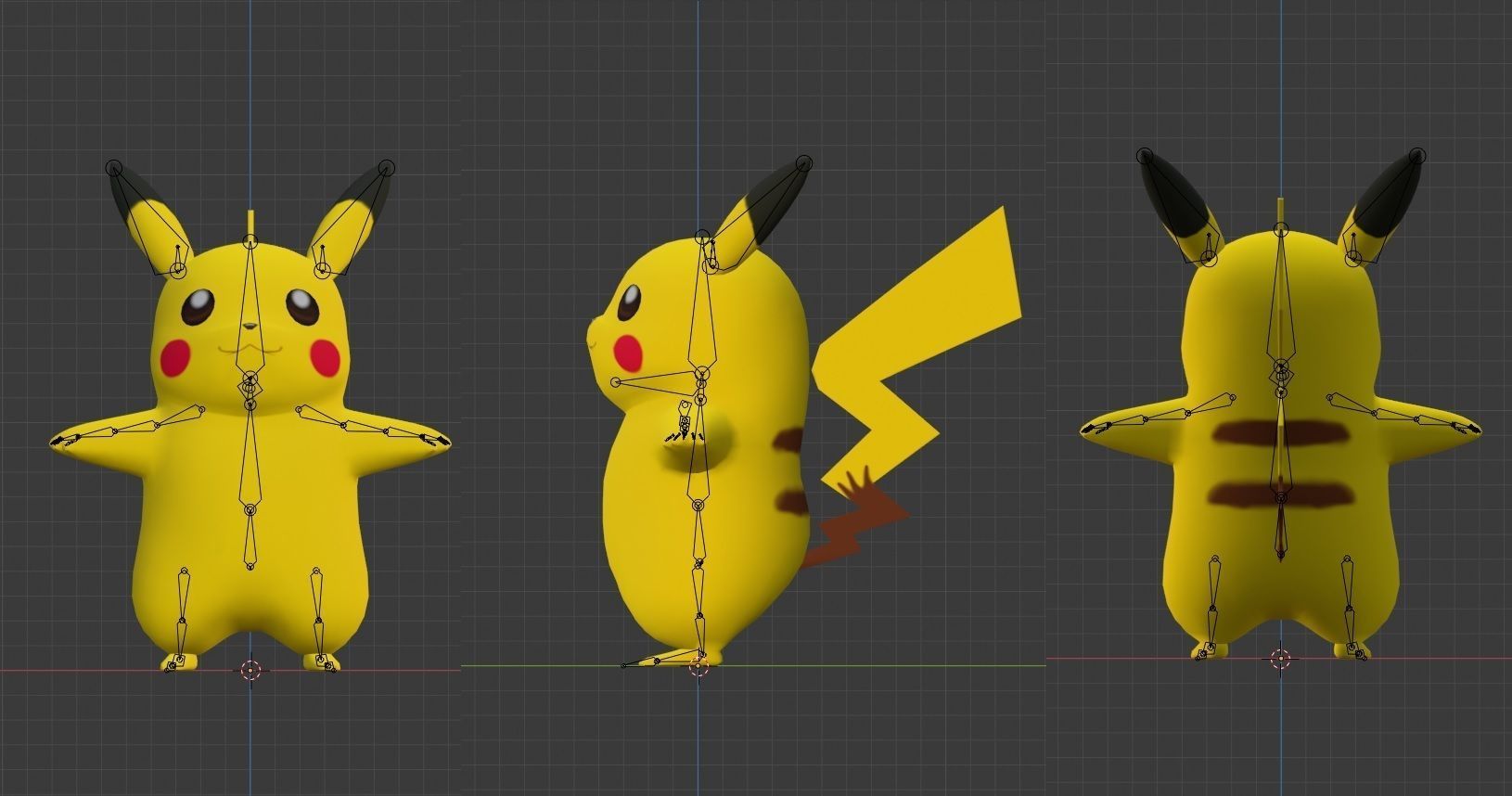 3D model pokemon character - pikachu VR / AR / low-poly | CGTrader