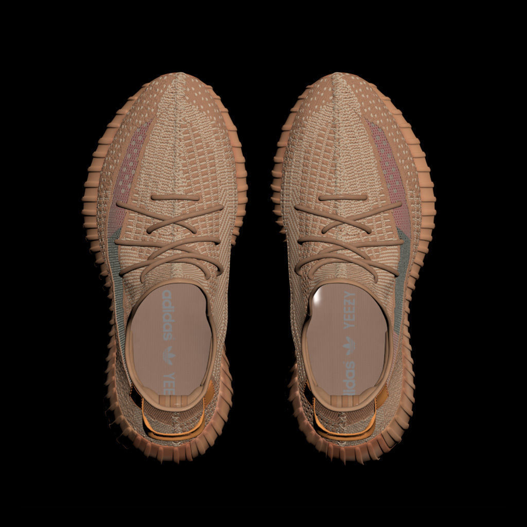 yeezy 350 v2 clay 3D model | CGTrader