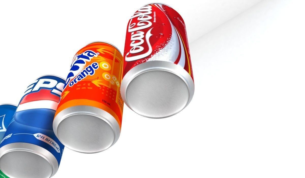 Coke Fanta Sprite Pepsi 7up Cans 3D model | CGTrader