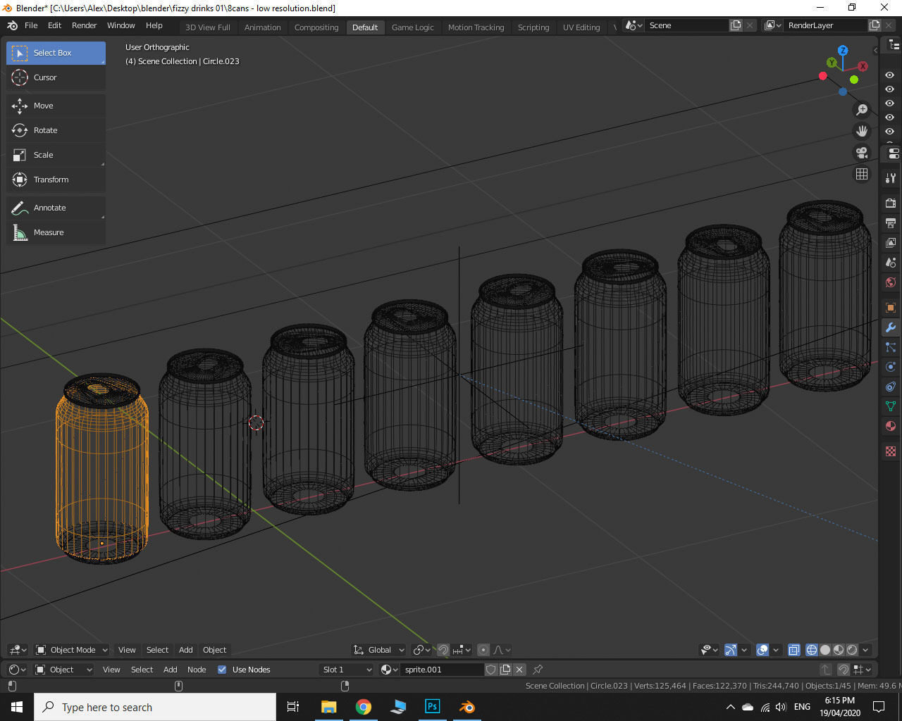 Coke Fanta Sprite Pepsi 7up Cans 3D model | CGTrader
