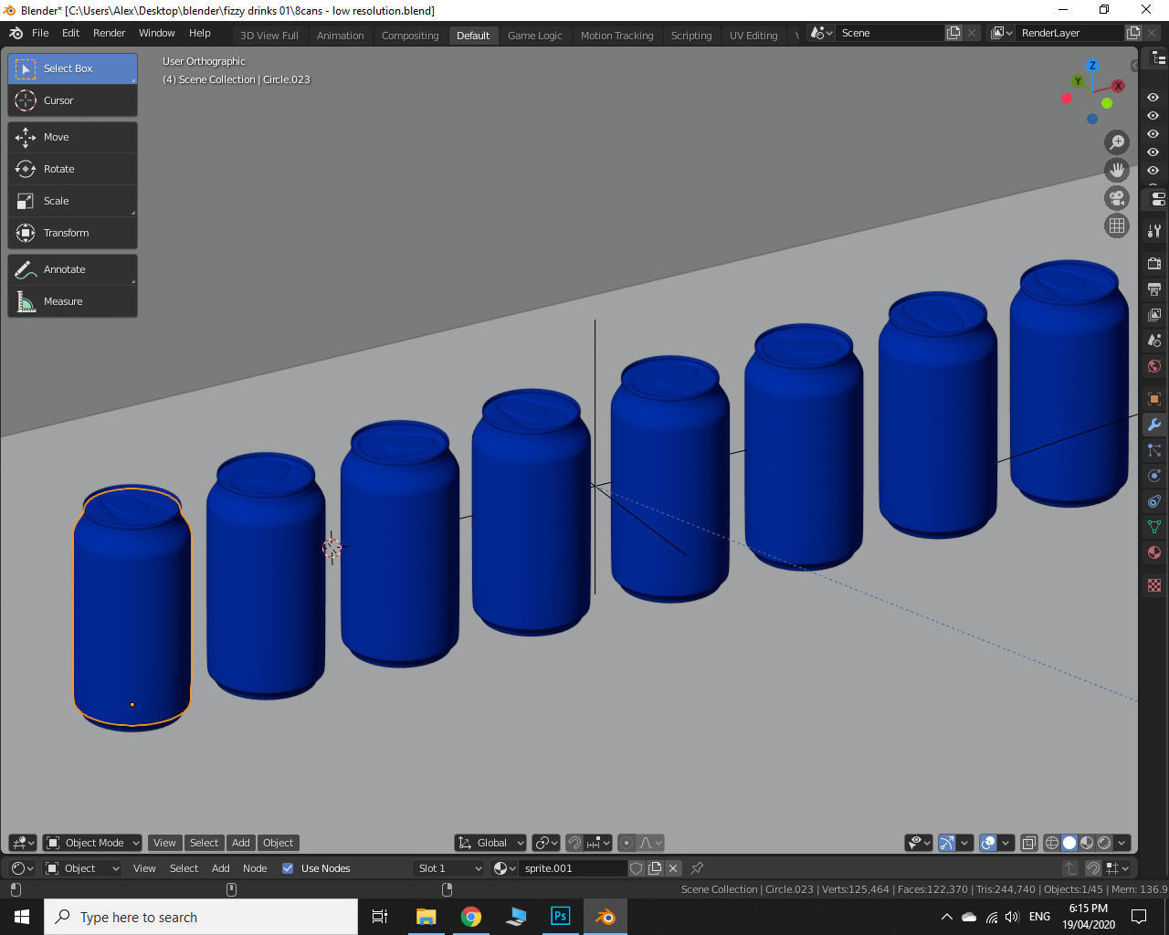 Coke Fanta Sprite Pepsi 7up Cans 3D model | CGTrader