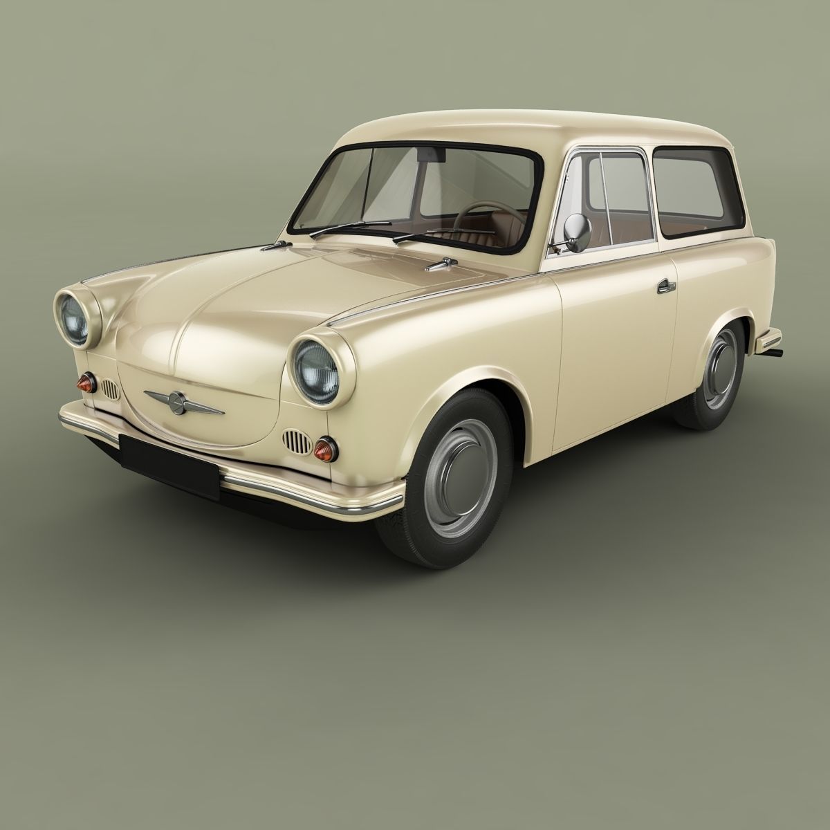 Trabant P50 Kombi 3D model | CGTrader