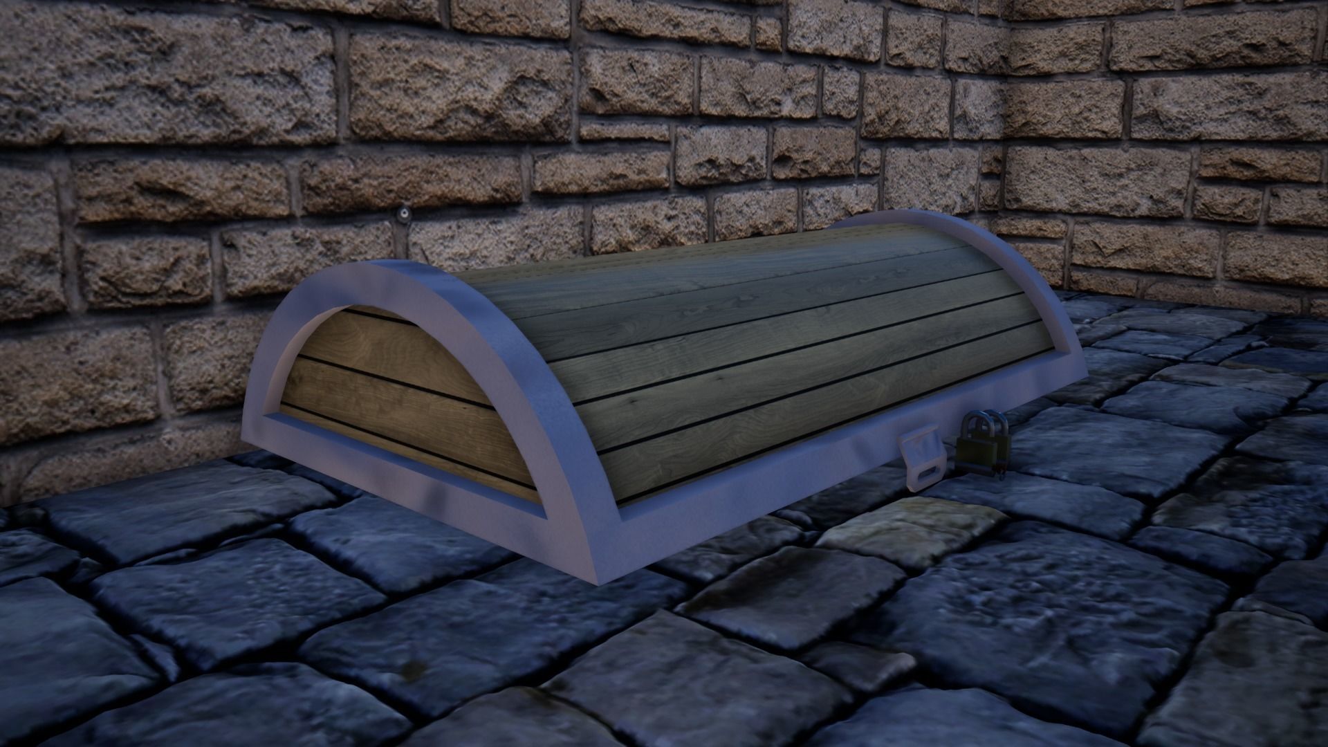 3D model Chest and locks VR / AR / low-poly | CGTrader
