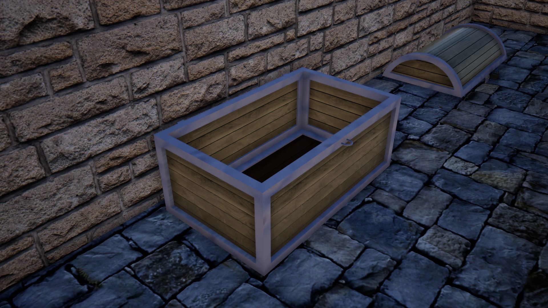 3D model Chest and locks VR / AR / low-poly | CGTrader