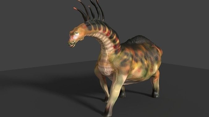 bajadasaurus dinosaur 3D model rigged | CGTrader