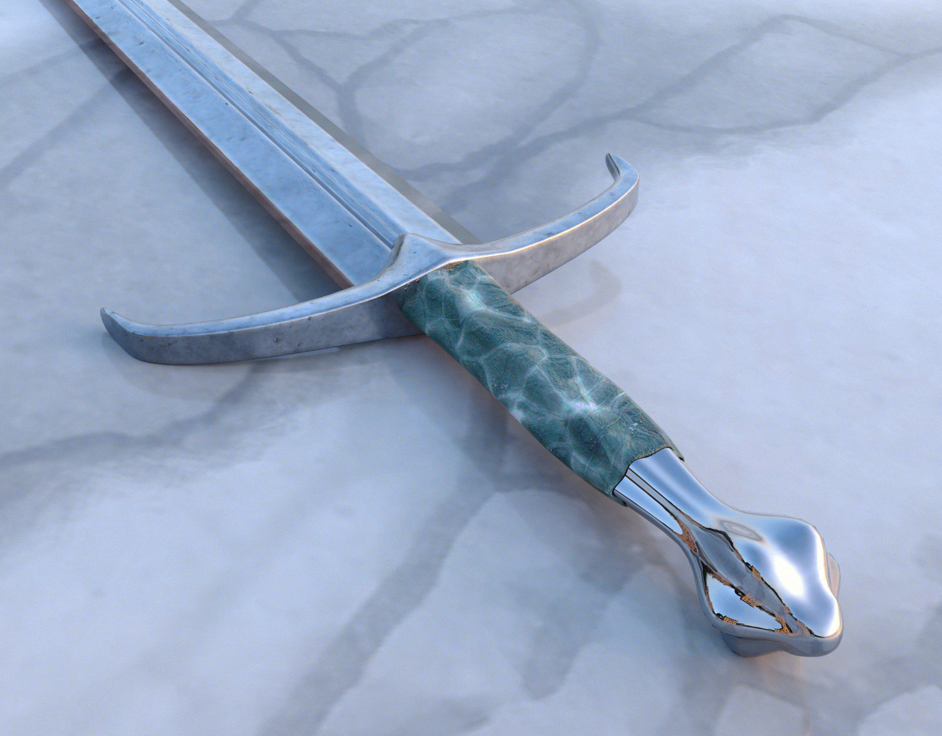 Knight Sword free 3D model | CGTrader