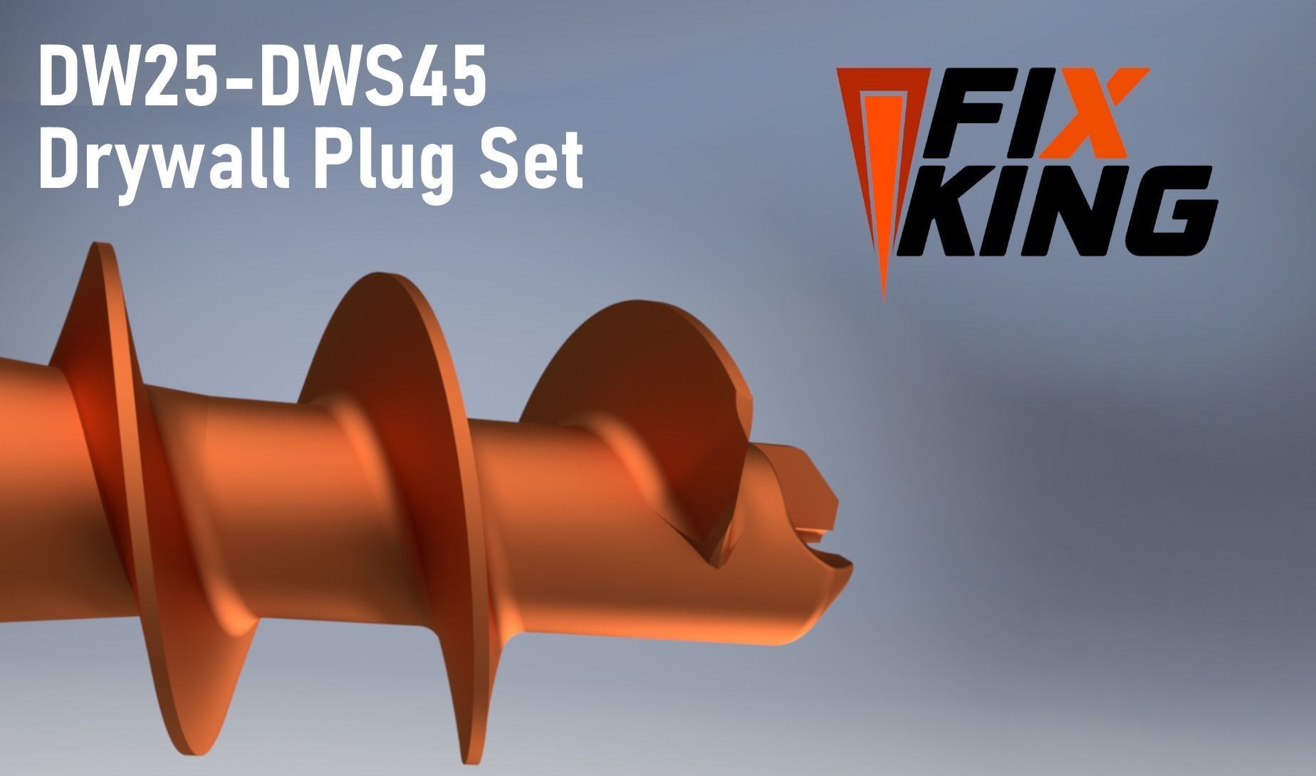 DW25-DWS45 Drywall Plug Set by FIXKING 3D model 3D printable | CGTrader