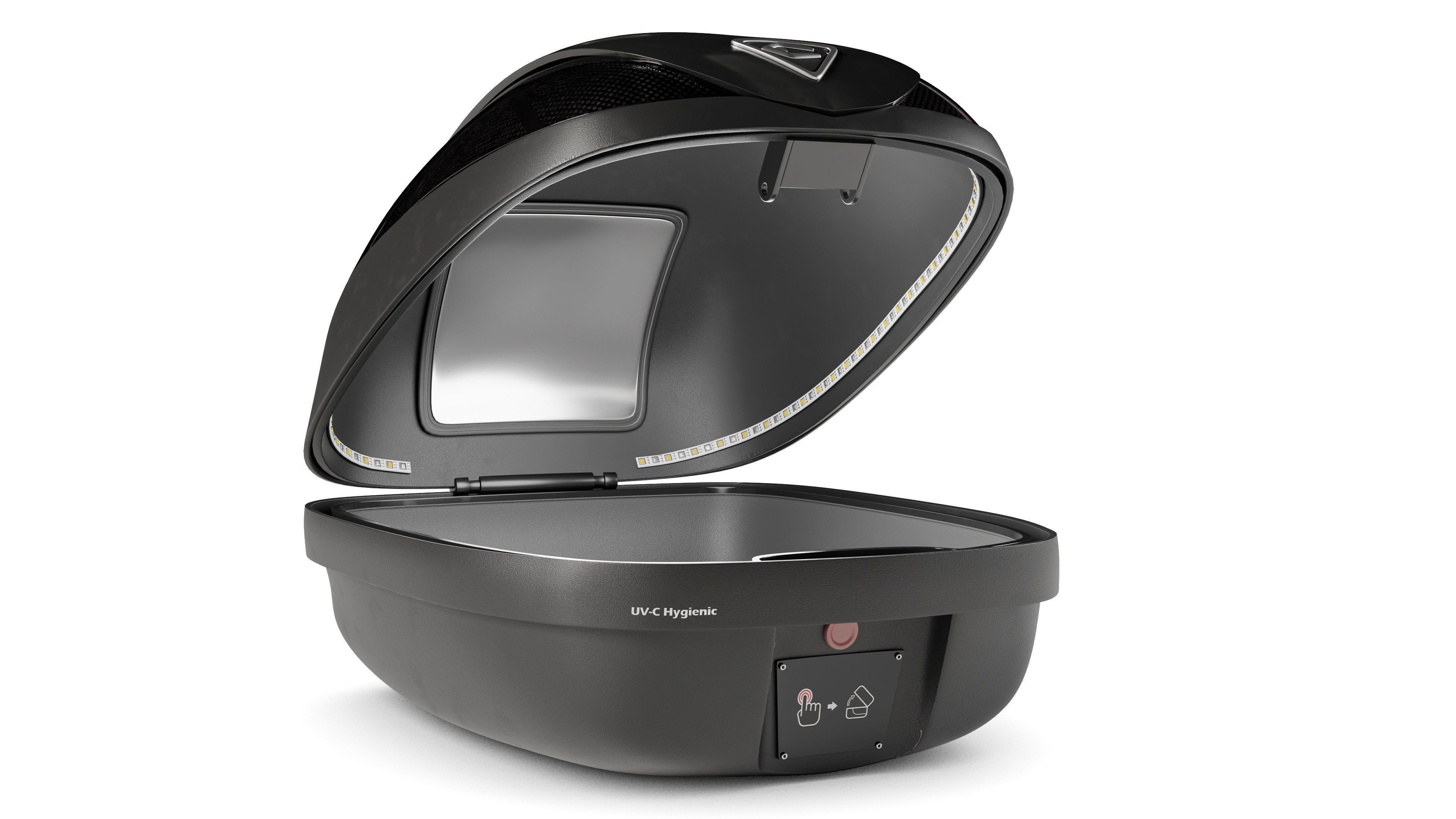 Motorcycle trunk box 3D model rigged | CGTrader