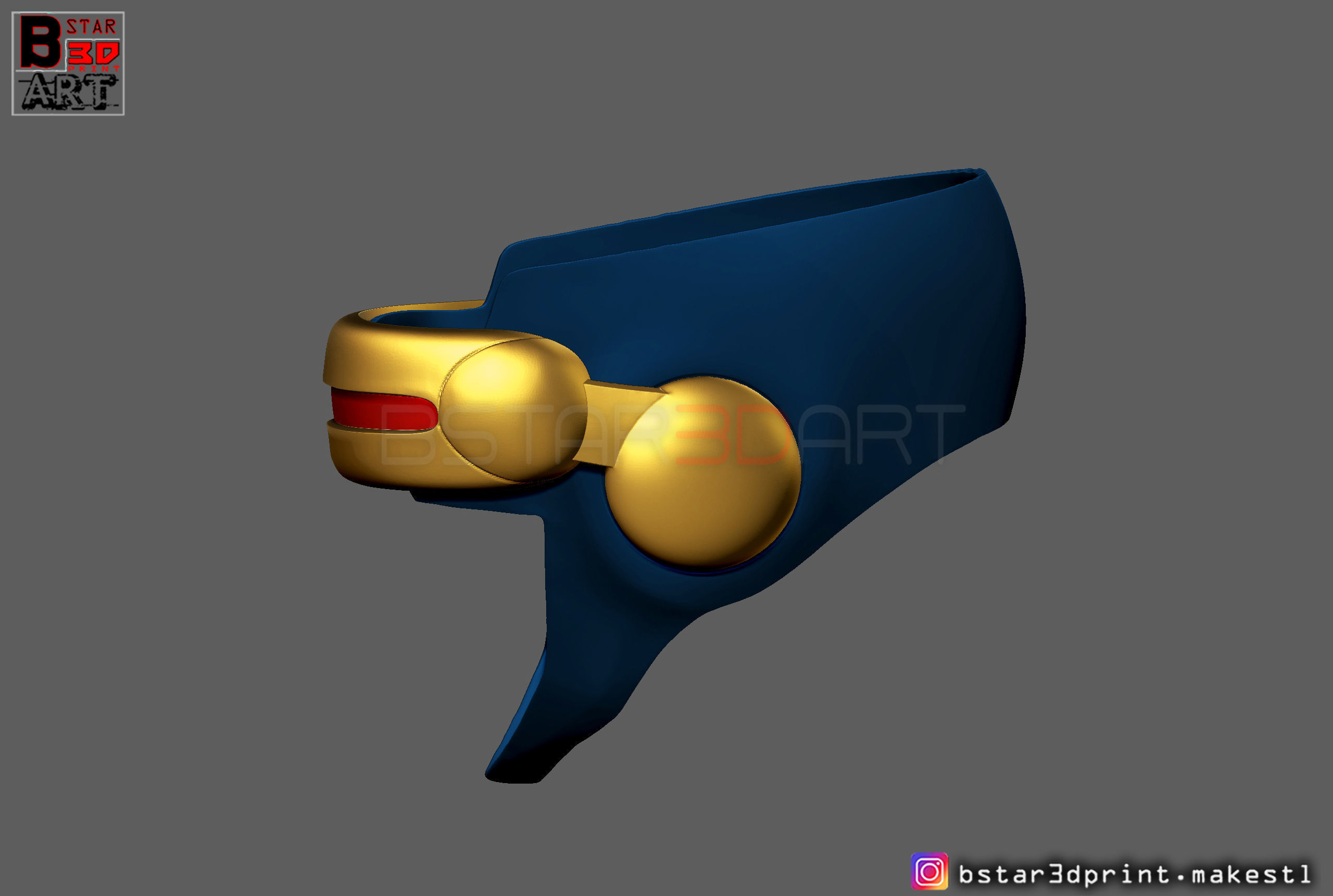 Cyclops X-Men Helmet - Marvel Comic cosplay 3D model 3D printable ...