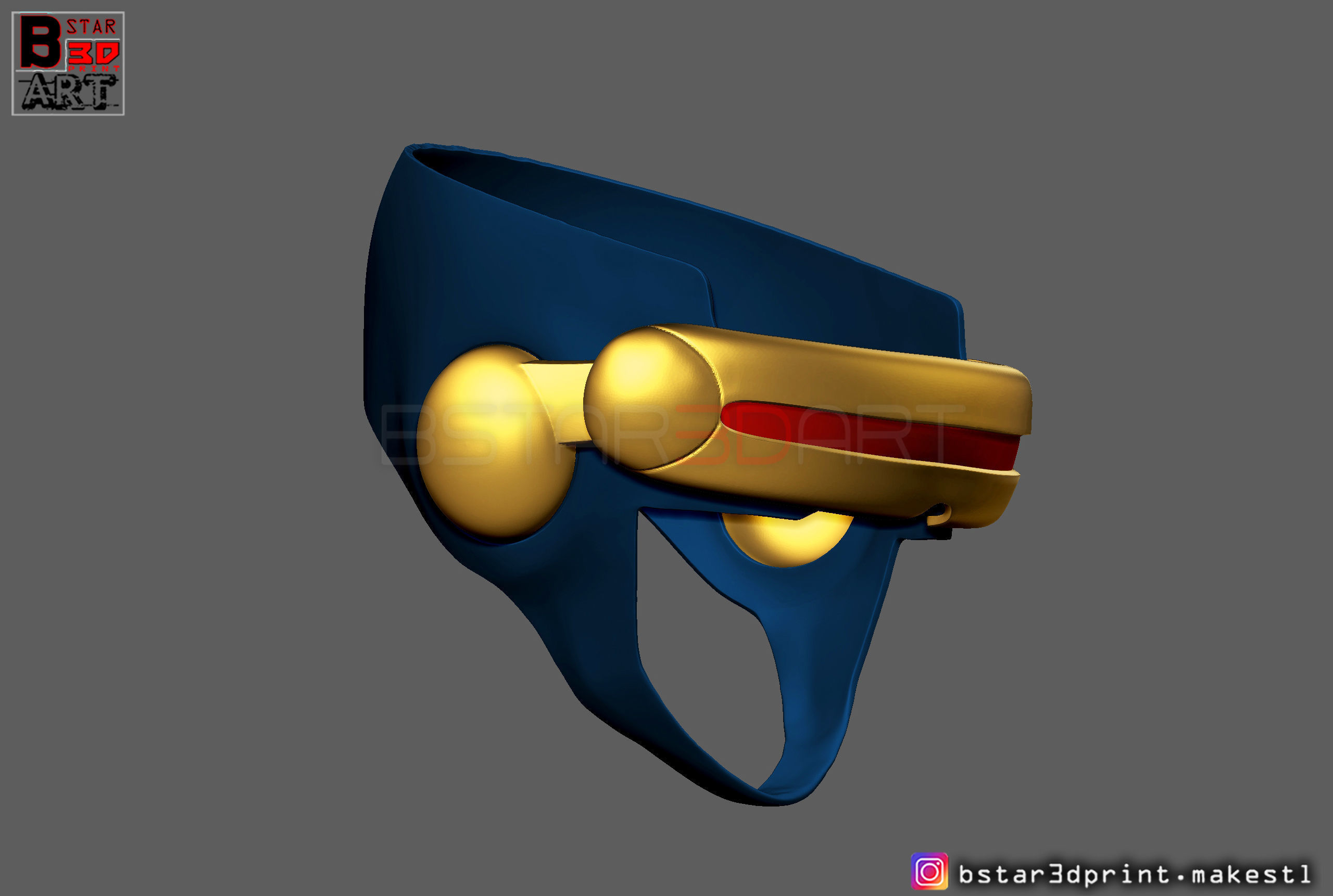 Cyclops X-Men Helmet - Marvel Comic cosplay 3D model 3D printable ...