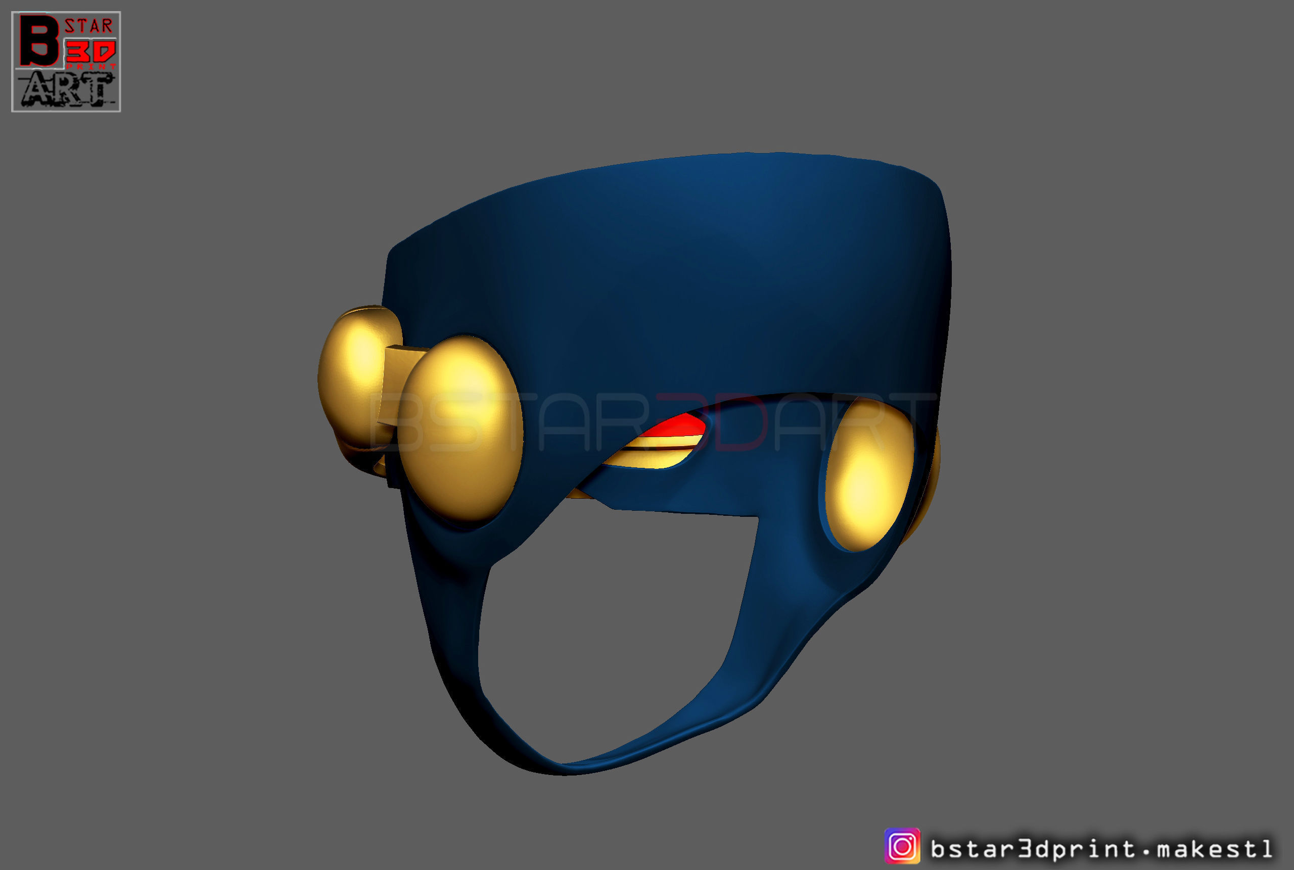 Cyclops X-Men Helmet - Marvel Comic cosplay 3D model 3D printable ...