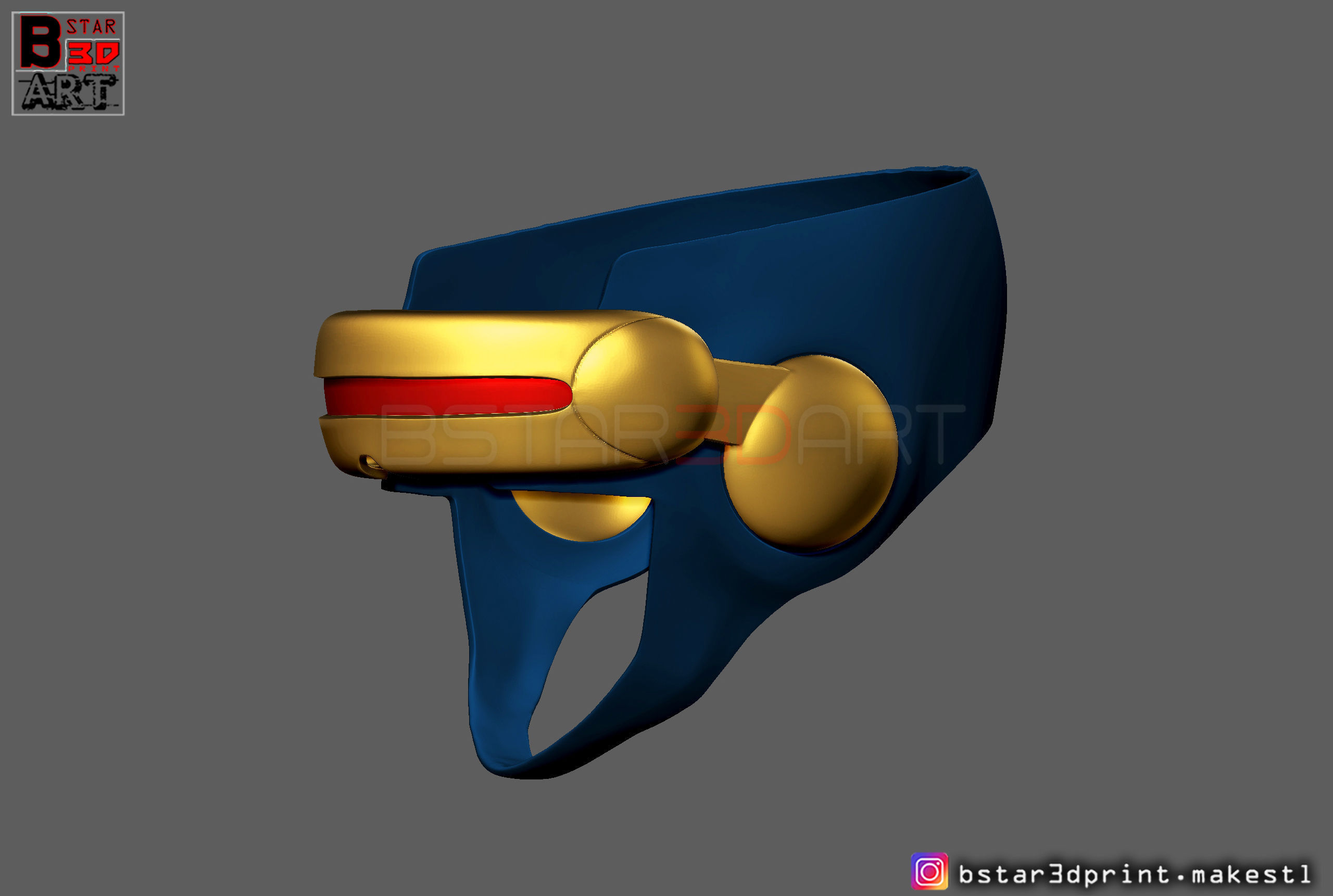 Cyclops X-Men Helmet - Marvel Comic cosplay 3D model 3D printable ...