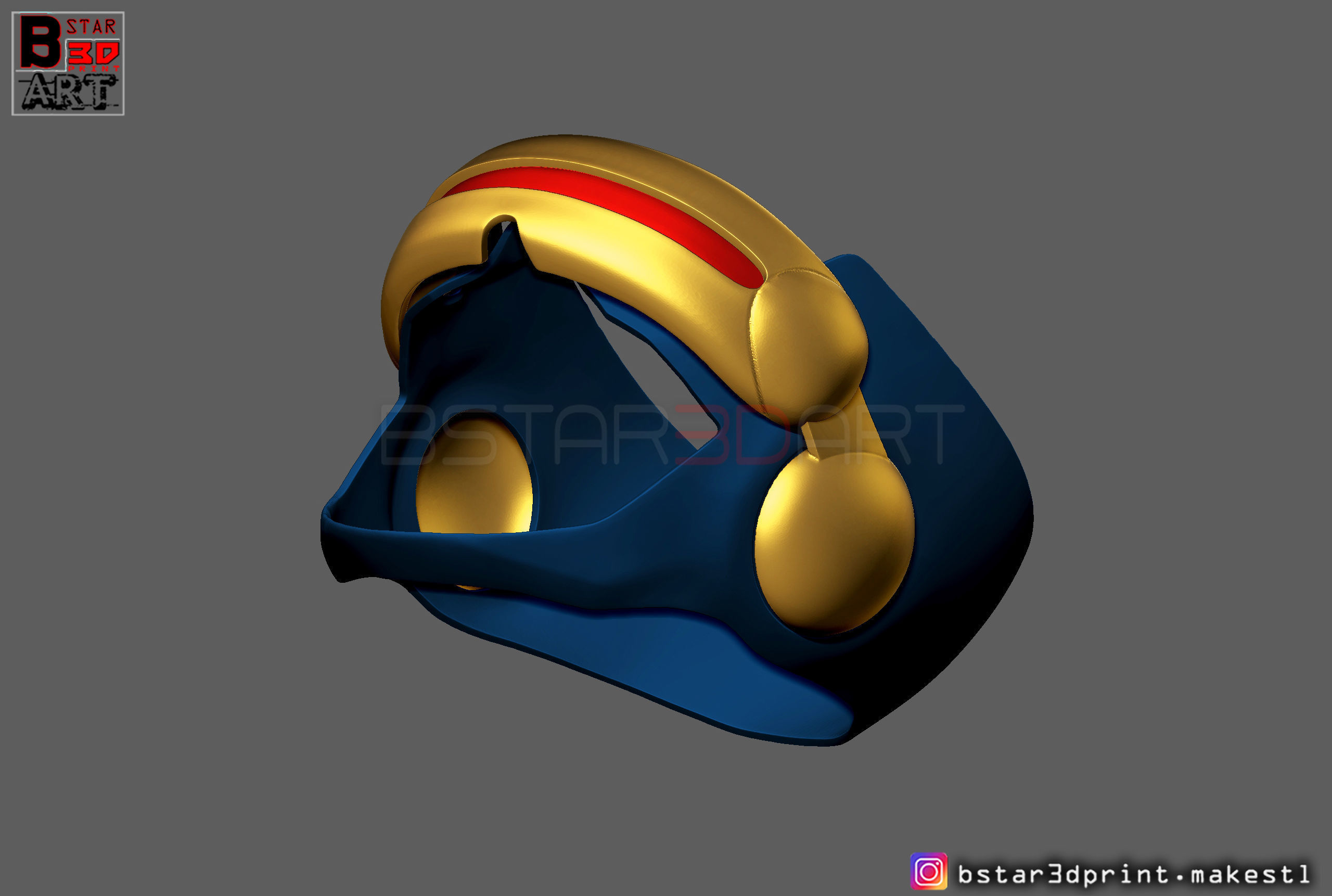 Cyclops X-Men Helmet - Marvel Comic cosplay 3D model 3D printable ...