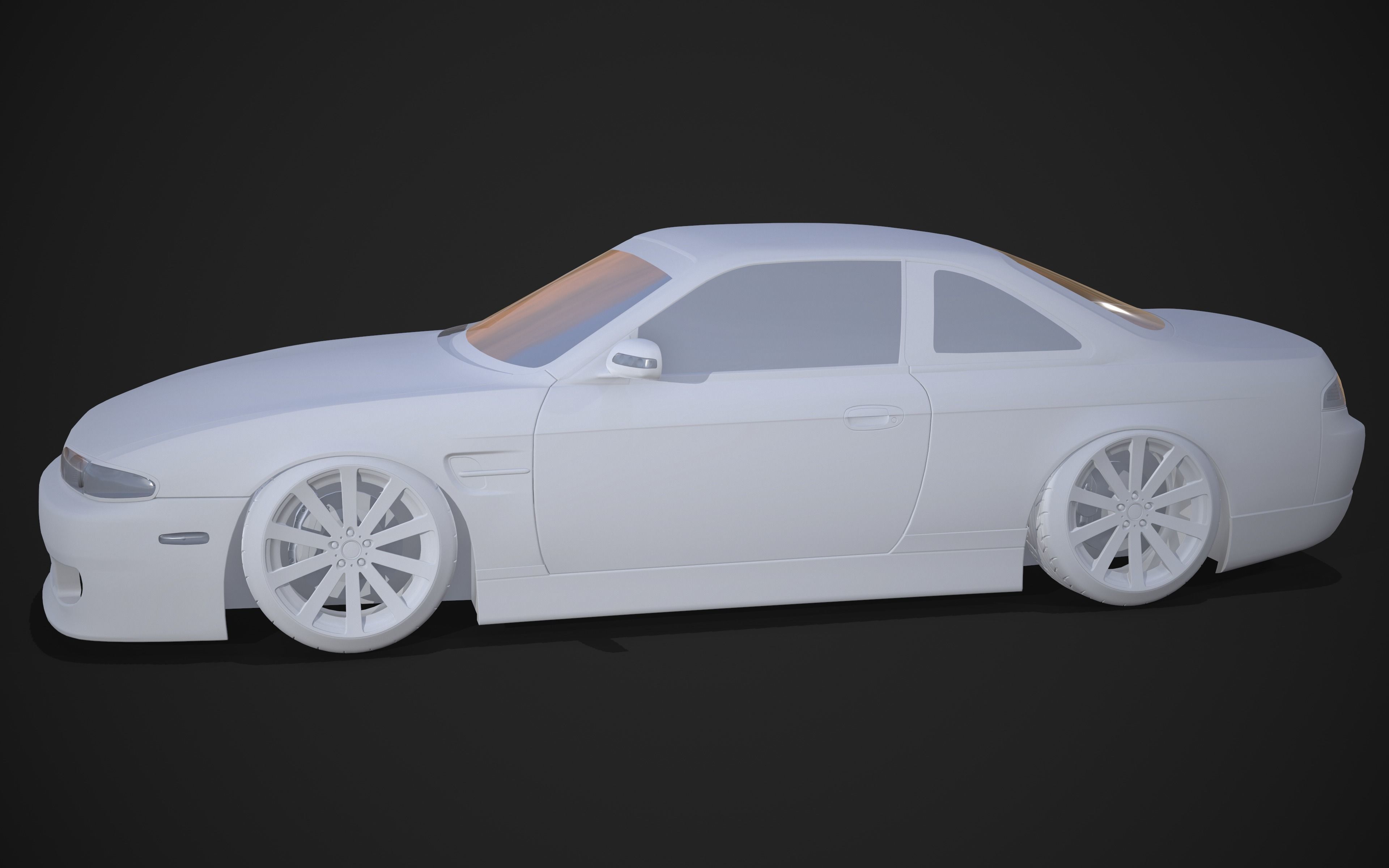3D model Nissan Silvia S14 326 Power DLux bodykit VR / AR / low-poly ...