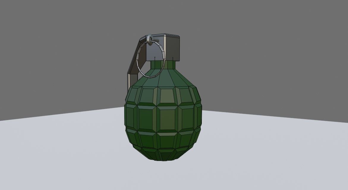 3D model Grenade - Hand - Bomb - Granada - Explosive VR / AR / low-poly ...