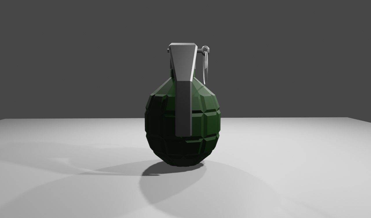 3D model Grenade - Hand - Bomb - Granada - Explosive VR / AR / low-poly ...